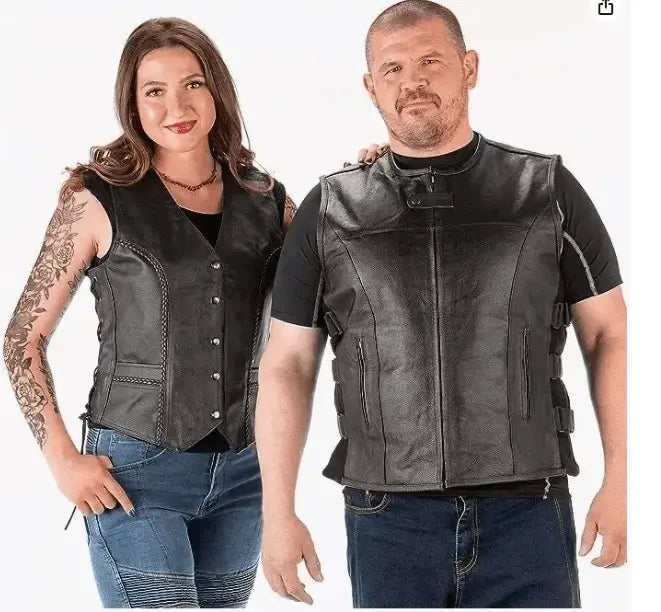 Unique and Functional Leather Vests for men and women. – Motorcycle ...